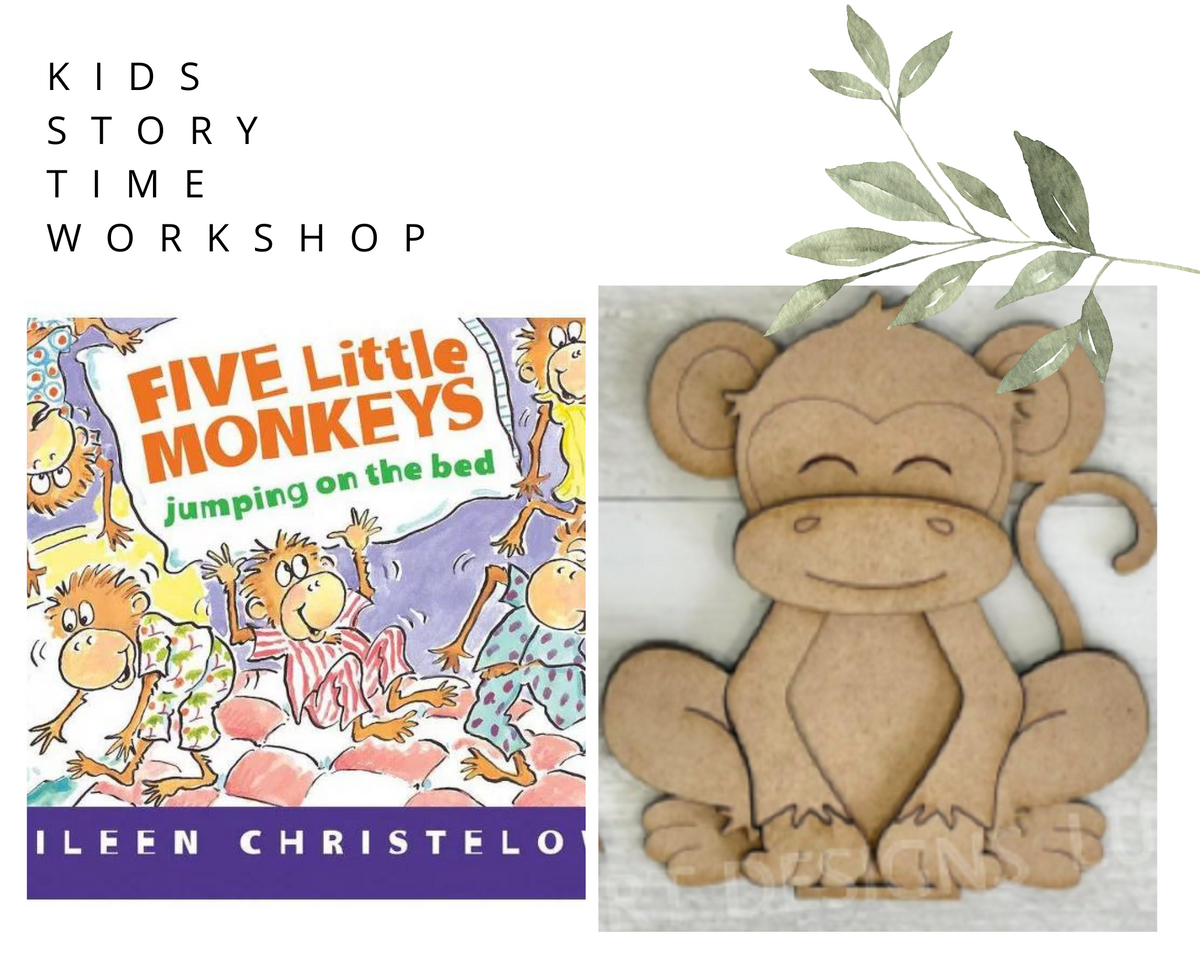 Storytime: Five Little Monkeys - April 30th – Creative Cove Designs
