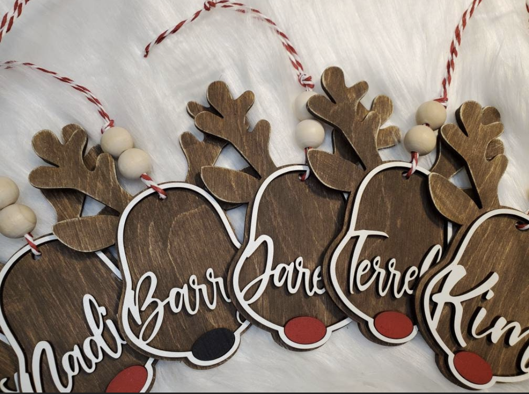 Reindeer Ornament – Creative Cove Designs